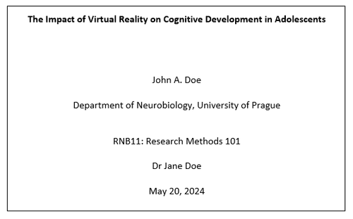 How to Write an Effective Title Page for Research Papers?